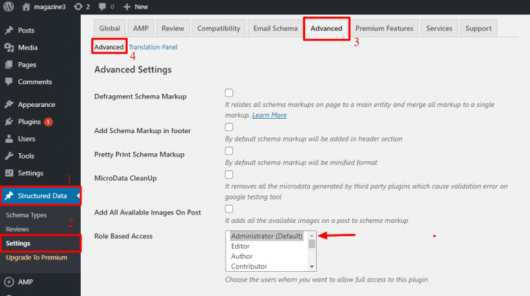 How To Assign Full Access To Schema And Structured Data Plugin To Other Users Schema